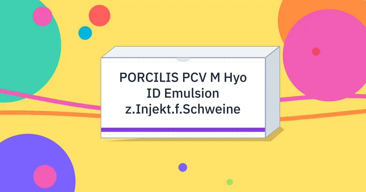 Symbolbild: Packung mit der Aufschrift PORCILIS PCV M Hyo ID Emulsion z.Injekt.f.Schweine (PZN 20177479) – Verfügbarkeit und Bezug in Apotheken in Frankfurt am Main