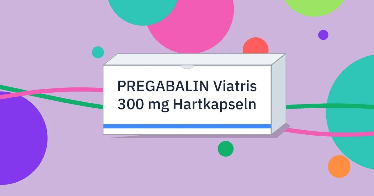Symbolbild: Packung mit der Aufschrift PREGABALIN Viatris 300 mg Hartkapseln (PZN 19014565) – Verfügbarkeit und Bezug in Apotheken in Frankfurt am Main
