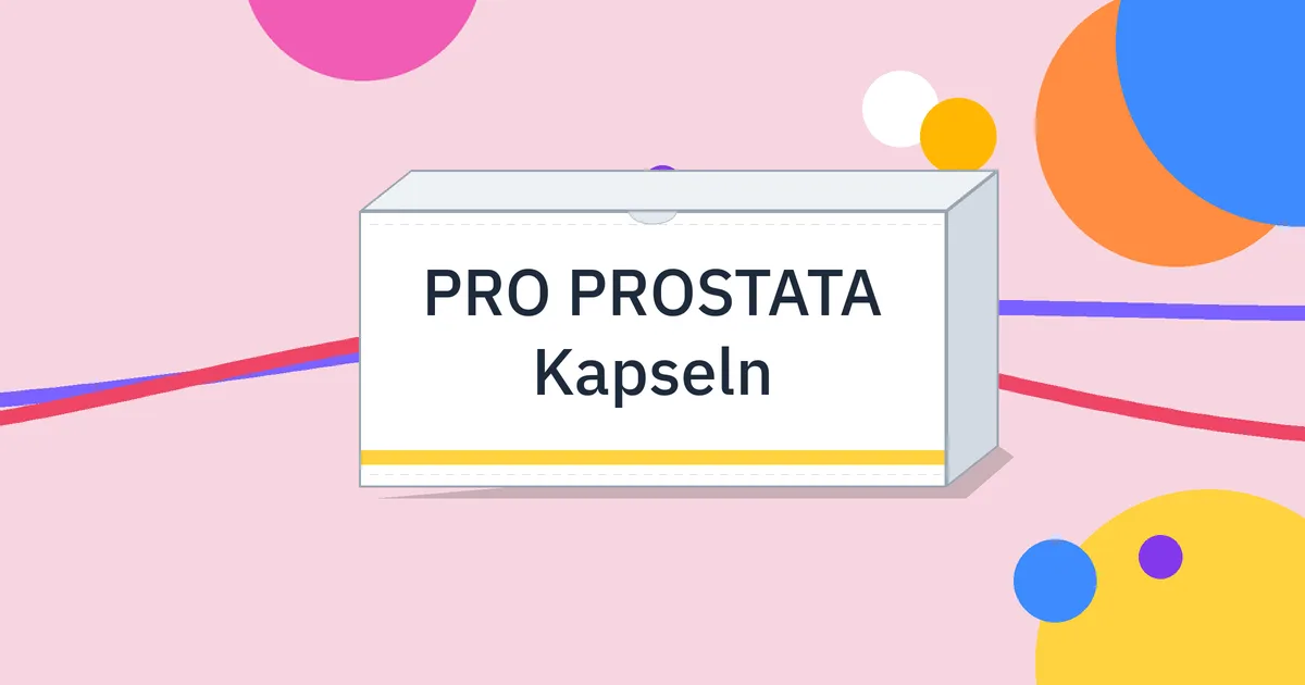 Symbolbild: Packung mit der Aufschrift PRO PROSTATA Kapseln (PZN 10141641) – Verfügbarkeit und Bezug in Apotheken in Frankfurt am Main