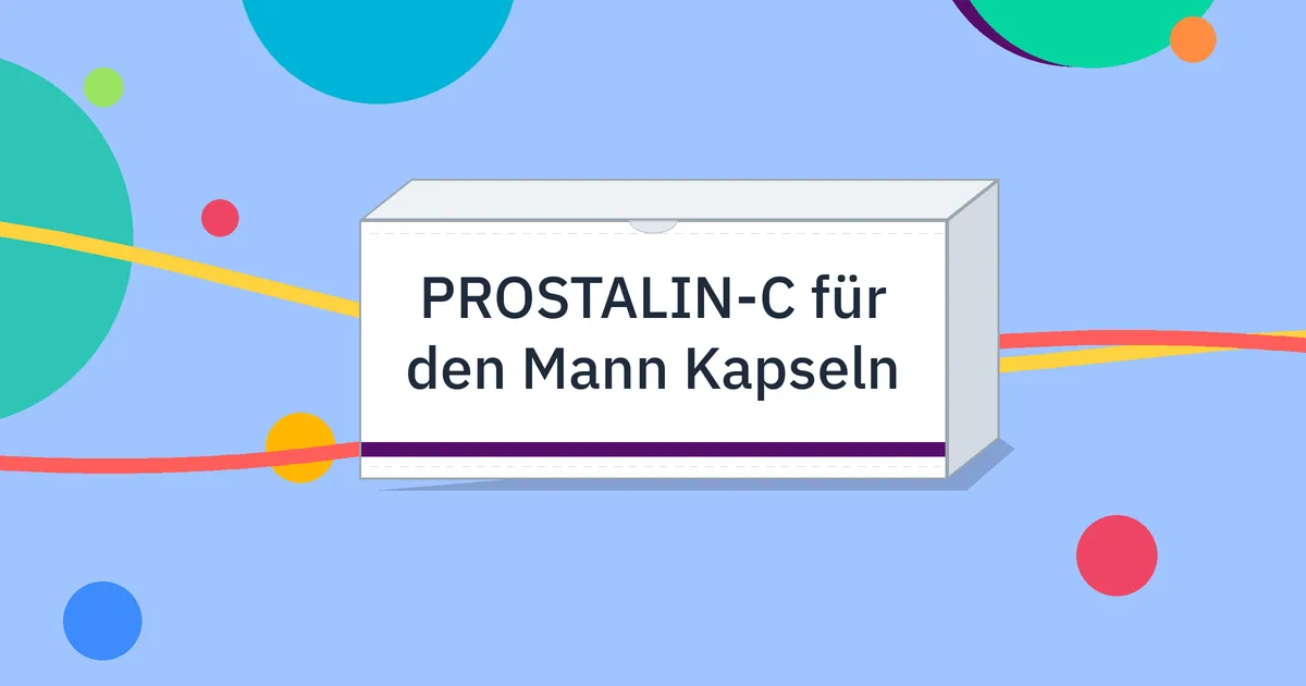 Symbolbild: Packung mit der Aufschrift PROSTALIN-C für den Mann Kapseln (PZN 18408747) – Verfügbarkeit und Bezug in Apotheken in Frankfurt am Main