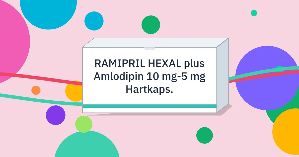 Symbolbild: Packung mit der Aufschrift RAMIPRIL HEXAL plus Amlodipin 10 mg-5 mg Hartkaps. (PZN 09635148) – Verfügbarkeit und Bezug in Apotheken in Frankfurt am Main
