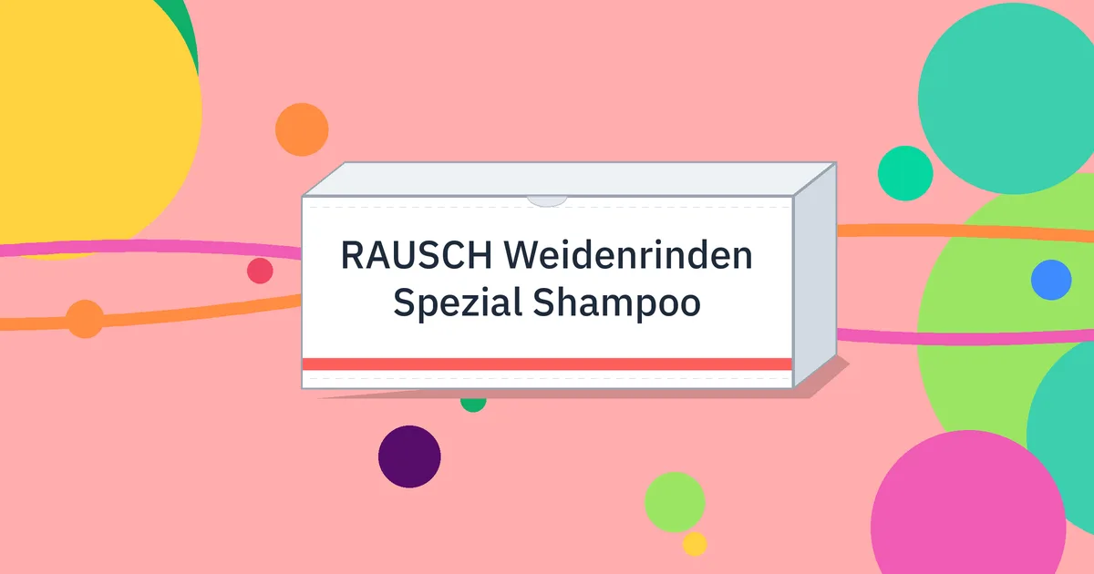 Symbolbild: Packung mit der Aufschrift RAUSCH Weidenrinden Spezial Shampoo (PZN 11071368) – Verfügbarkeit und Bezug in Apotheken in Frankfurt am Main