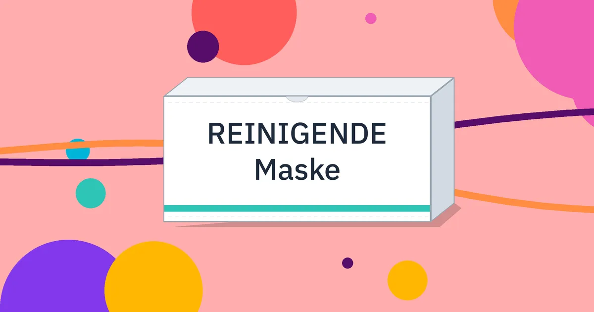 Symbolbild: Packung mit der Aufschrift REINIGENDE Maske (PZN 10830435) – Verfügbarkeit und Bezug in Apotheken in Frankfurt am Main