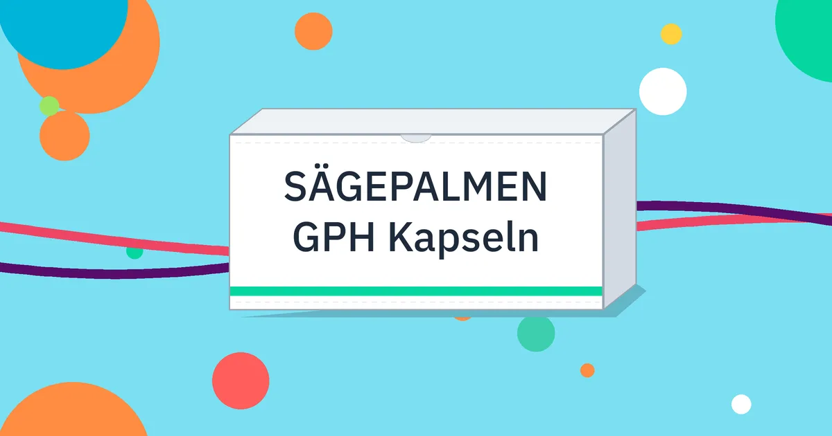 Symbolbild: Packung mit der Aufschrift SÄGEPALMEN GPH Kapseln (PZN 01640150) – Verfügbarkeit und Bezug in Apotheken in Frankfurt am Main