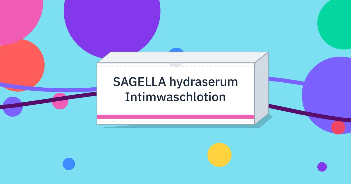 Symbolbild: Packung mit der Aufschrift SAGELLA hydraserum Intimwaschlotion (PZN 07124544) – Verfügbarkeit und Bezug in Apotheken in Frankfurt am Main