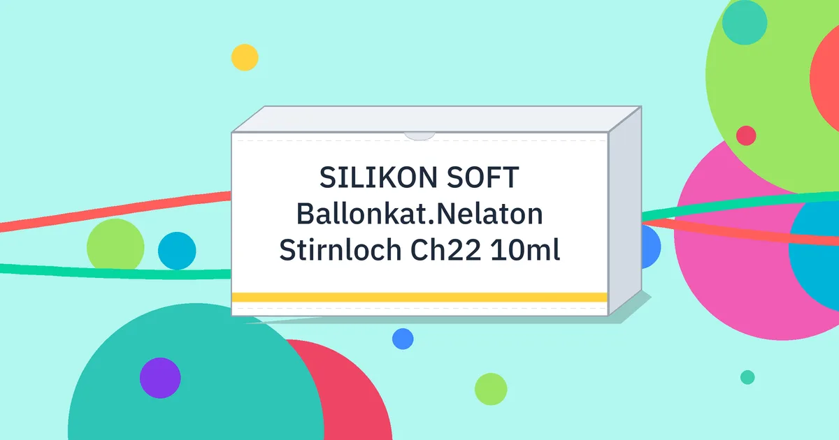 Symbolbild: Packung mit der Aufschrift SILIKON SOFT Ballonkat.Nelaton Stirnloch Ch22 10ml (PZN 16047363) – Verfügbarkeit und Bezug in Apotheken in Frankfurt am Main