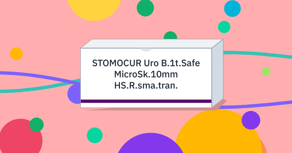 Symbolbild: Packung mit der Aufschrift STOMOCUR Uro B.1t.Safe MicroSk.10mm HS.R.sma.tran. (PZN 17206473) – Verfügbarkeit und Bezug in Apotheken in Frankfurt am Main
