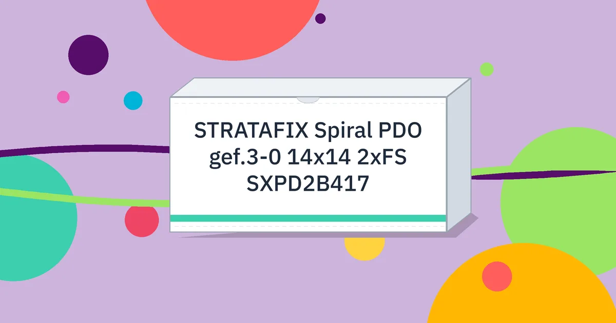 Symbolbild: Packung mit der Aufschrift STRATAFIX Spiral PDO gef.3-0 14x14 2xFS SXPD2B417 (PZN 20913783) – Verfügbarkeit und Bezug in Apotheken in Frankfurt am Main