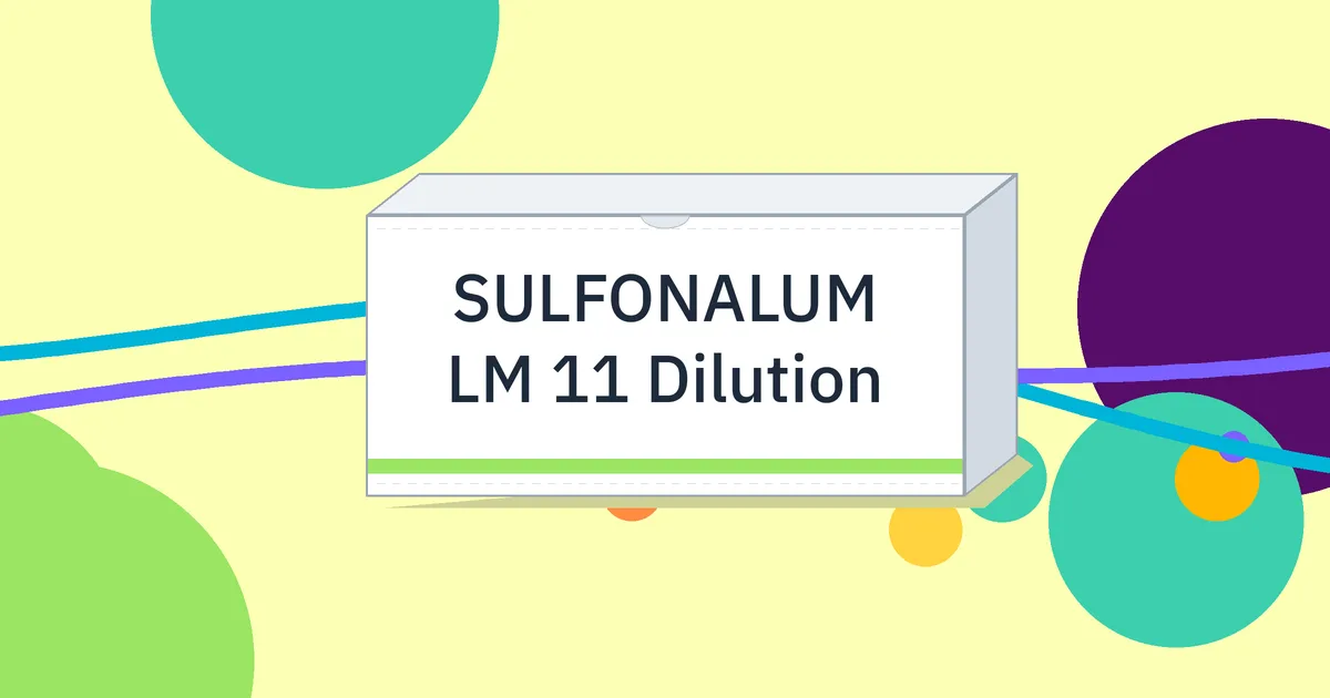 Symbolbild: Packung mit der Aufschrift SULFONALUM LM 11 Dilution (PZN 13209500) – Verfügbarkeit und Bezug in Apotheken in Frankfurt am Main