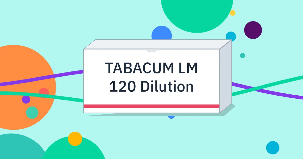 Symbolbild: Packung mit der Aufschrift TABACUM LM 120 Dilution (PZN 13212867) – Verfügbarkeit und Bezug in Apotheken in Frankfurt am Main