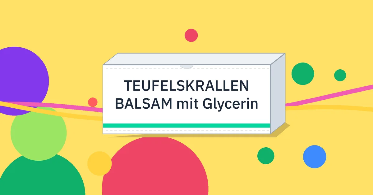 Symbolbild: Packung mit der Aufschrift TEUFELSKRALLEN BALSAM mit Glycerin (PZN 11348769) – Verfügbarkeit und Bezug in Apotheken in Frankfurt am Main