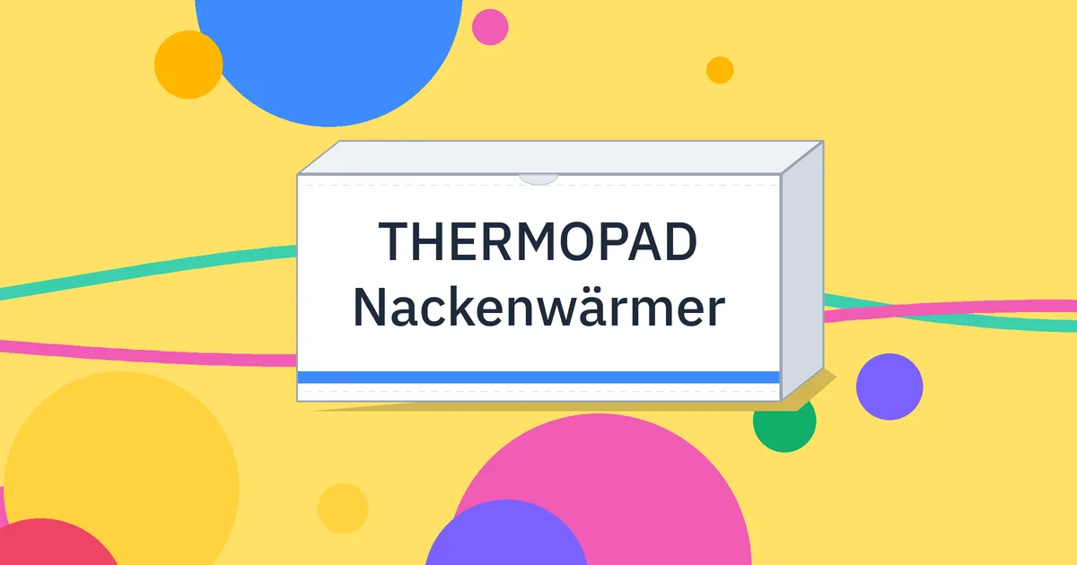 Symbolbild: Packung mit der Aufschrift THERMOPAD Nackenwärmer (PZN 19426842) – Verfügbarkeit und Bezug in Apotheken in Frankfurt am Main
