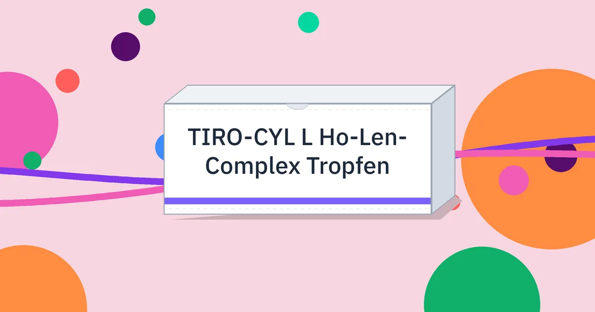 Symbolbild: Packung mit der Aufschrift TIRO-CYL L Ho-Len-Complex Tropfen (PZN 03395743) – Verfügbarkeit und Bezug in Apotheken in Frankfurt am Main