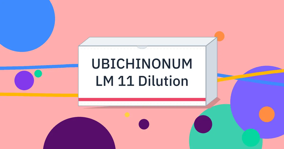 Symbolbild: Packung mit der Aufschrift UBICHINONUM LM 11 Dilution (PZN 13254802) – Verfügbarkeit und Bezug in Apotheken in Frankfurt am Main