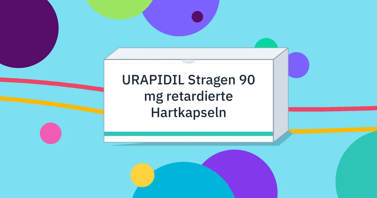Symbolbild: Packung mit der Aufschrift URAPIDIL Stragen 90 mg retardierte Hartkapseln (PZN 11511063) – Verfügbarkeit und Bezug in Apotheken in Frankfurt am Main