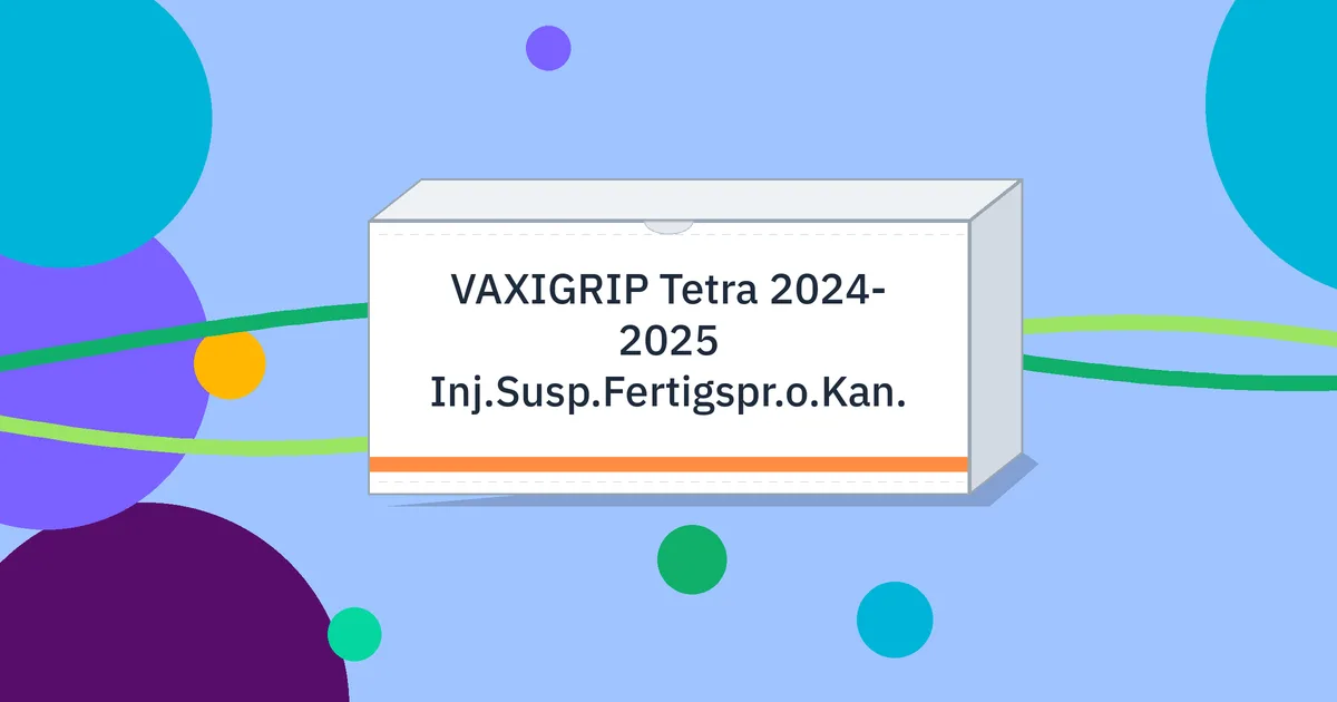 Symbolbild: Packung mit der Aufschrift VAXIGRIP Tetra 2024-2025 Inj.Susp.Fertigspr.o.Kan. (PZN 18831546) – Verfügbarkeit und Bezug in Apotheken in Frankfurt am Main