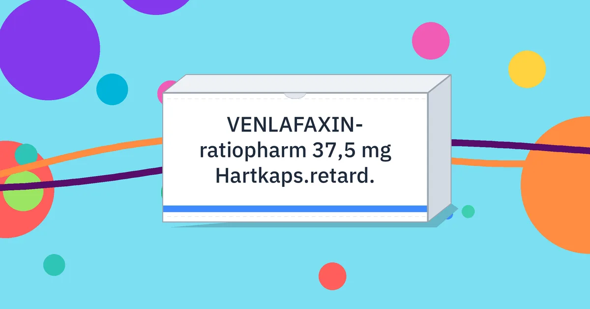 Symbolbild: Packung mit der Aufschrift VENLAFAXIN-ratiopharm 37,5 mg Hartkaps.retard. (PZN 06784830) – Verfügbarkeit und Bezug in Apotheken in Frankfurt am Main