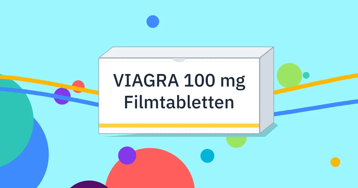 Symbolbild: Packung mit der Aufschrift VIAGRA 100 mg Filmtabletten (PZN 09531294) – Verfügbarkeit und Bezug in Apotheken in Frankfurt am Main