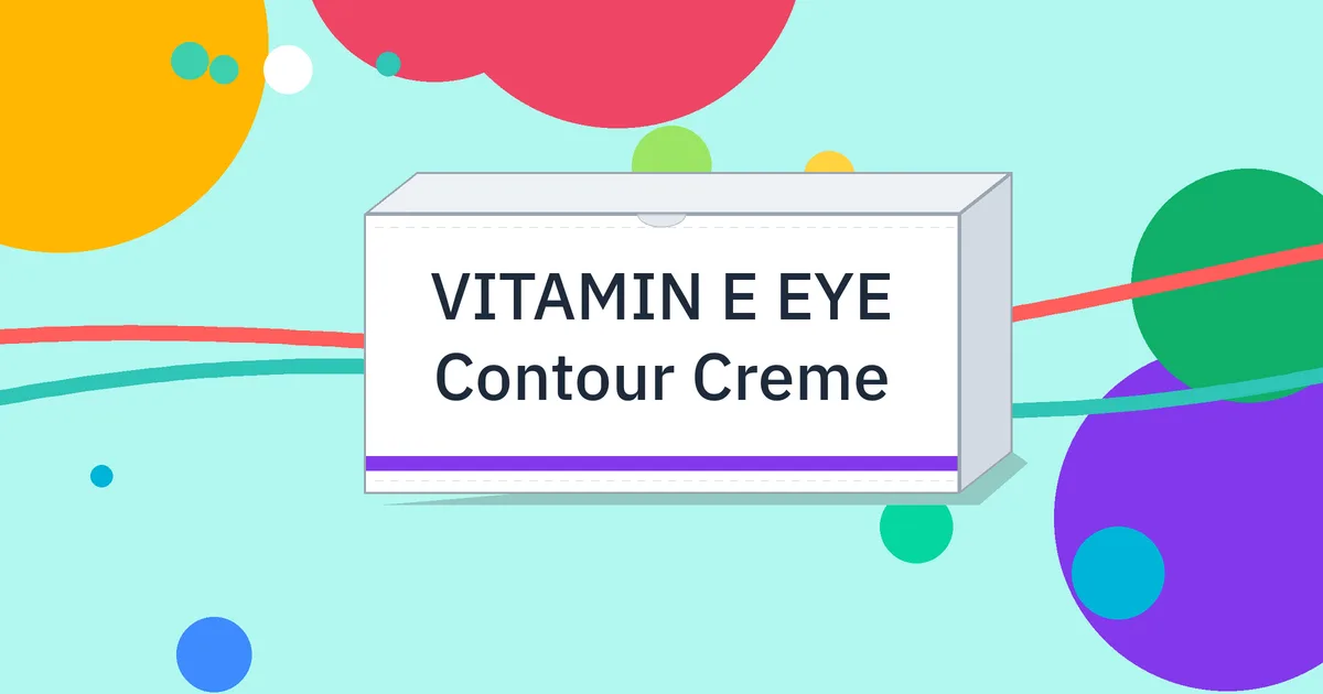 Symbolbild: Packung mit der Aufschrift VITAMIN E EYE Contour Creme (PZN 03670540) – Verfügbarkeit und Bezug in Apotheken in Frankfurt am Main