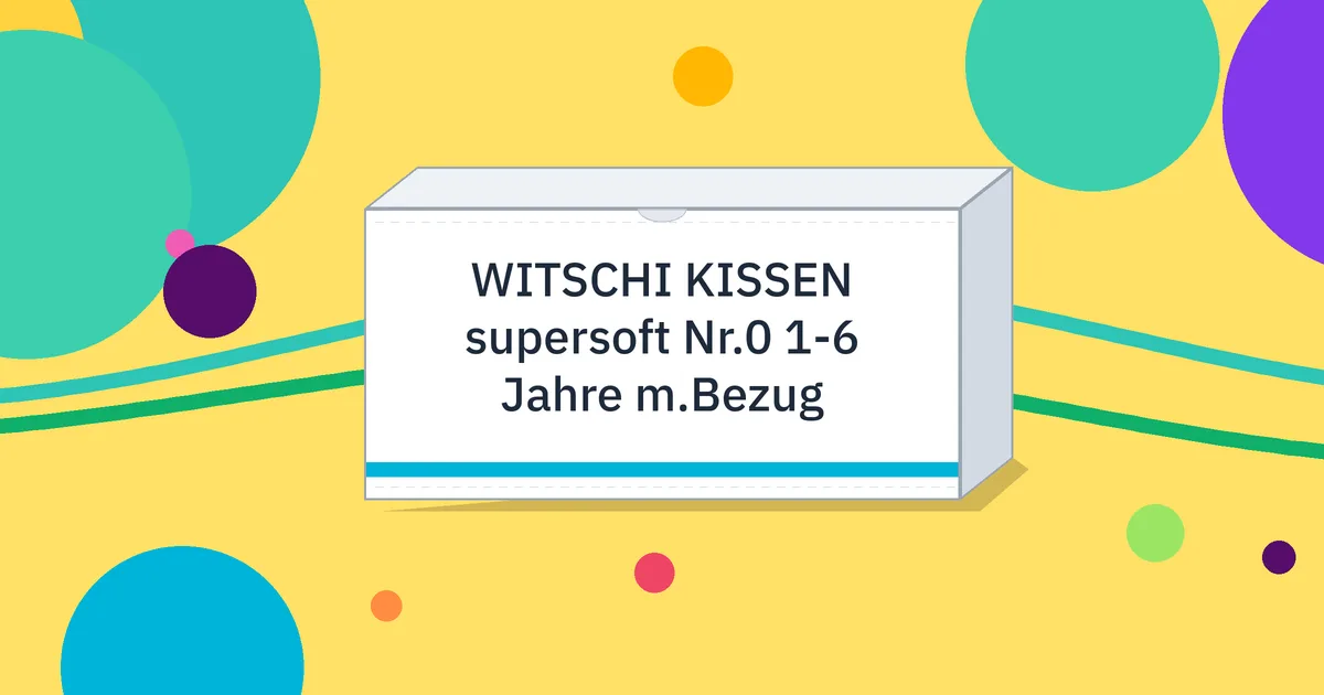 Symbolbild: Packung mit der Aufschrift WITSCHI KISSEN supersoft Nr.0 1-6 Jahre m.Bezug (PZN 06475218) – Verfügbarkeit und Bezug in Apotheken in Frankfurt am Main