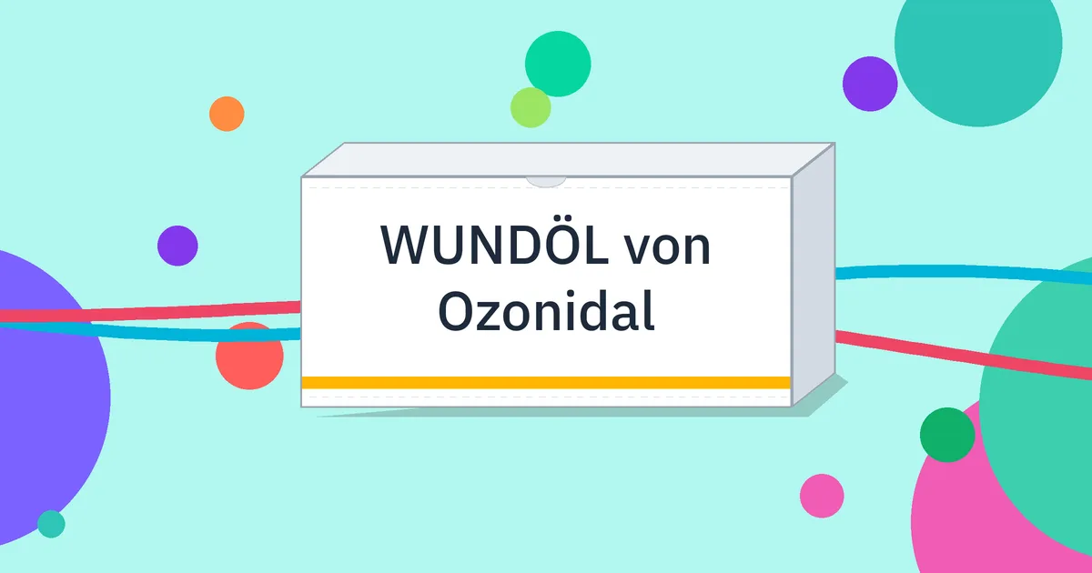 Symbolbild: Packung mit der Aufschrift WUNDÖL von Ozonidal (PZN 14447414) – Verfügbarkeit und Bezug in Apotheken in Frankfurt am Main