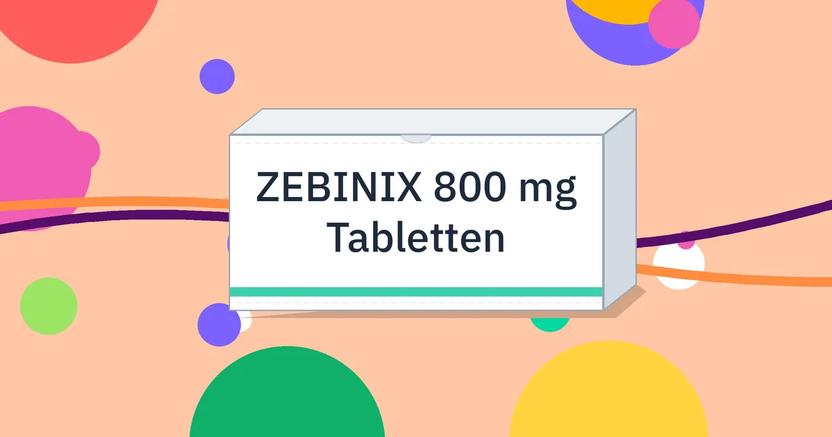 Symbolbild: Packung mit der Aufschrift ZEBINIX 800 mg Tabletten (PZN 11532384) – Verfügbarkeit und Bezug in Apotheken in Frankfurt am Main