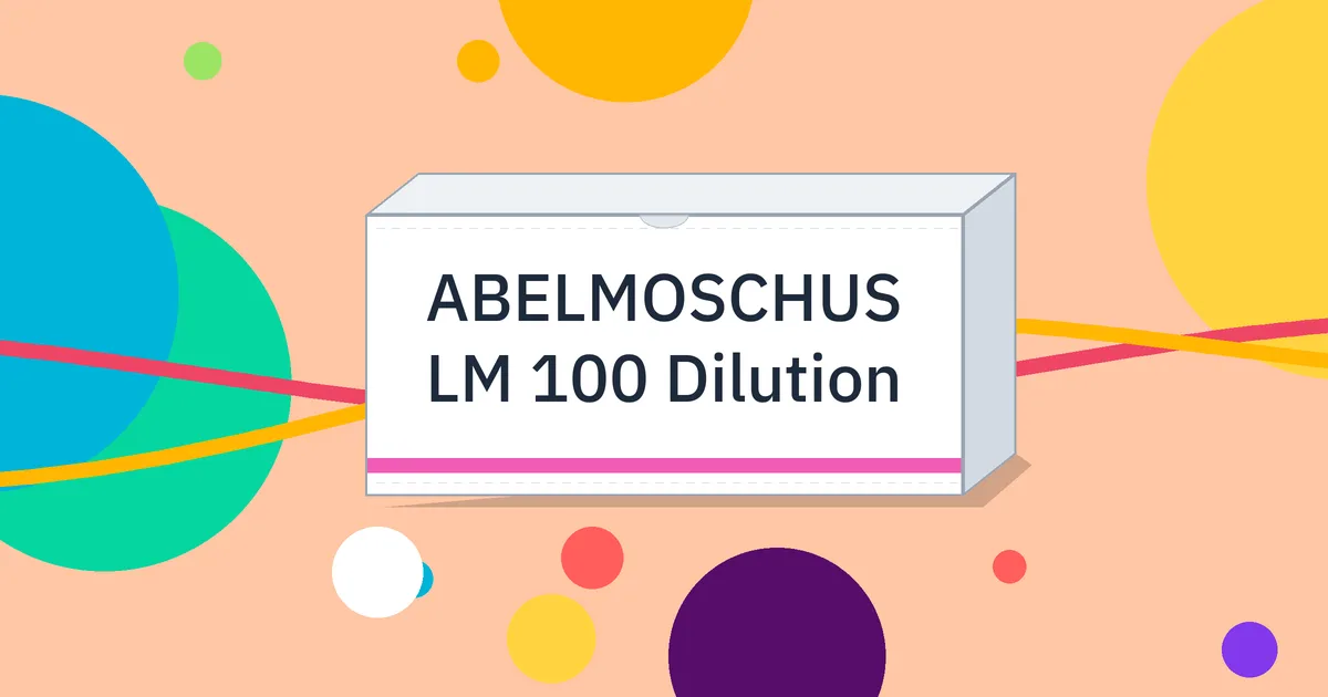 Symbolbild: Packung mit der Aufschrift ABELMOSCHUS LM 100 Dilution (PZN 12750485) – Verfügbarkeit und Bezug in Apotheken in Frankfurt am Main
