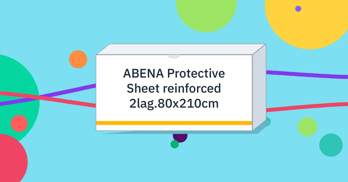 Symbolbild: Packung mit der Aufschrift ABENA Protective Sheet reinforced 2lag.80x210cm (PZN 18746272) – Verfügbarkeit und Bezug in Apotheken in Frankfurt am Main