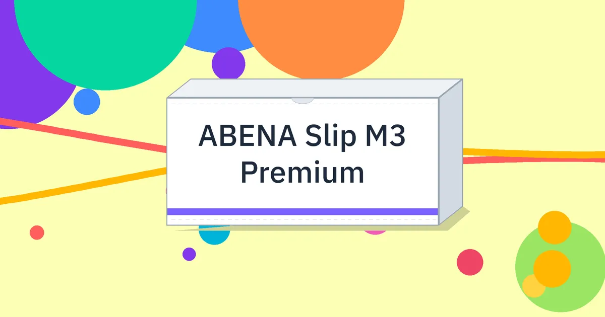 Symbolbild: Packung mit der Aufschrift ABENA Slip M3 Premium (PZN 10220286) – Verfügbarkeit und Bezug in Apotheken in Frankfurt am Main