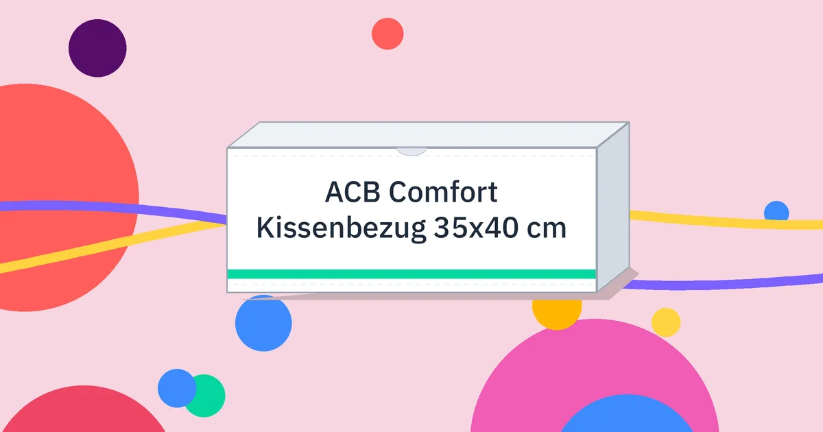 Symbolbild: Packung mit der Aufschrift ACB Comfort Kissenbezug 35x40 cm (PZN 04117070) – Verfügbarkeit und Bezug in Apotheken in Frankfurt am Main