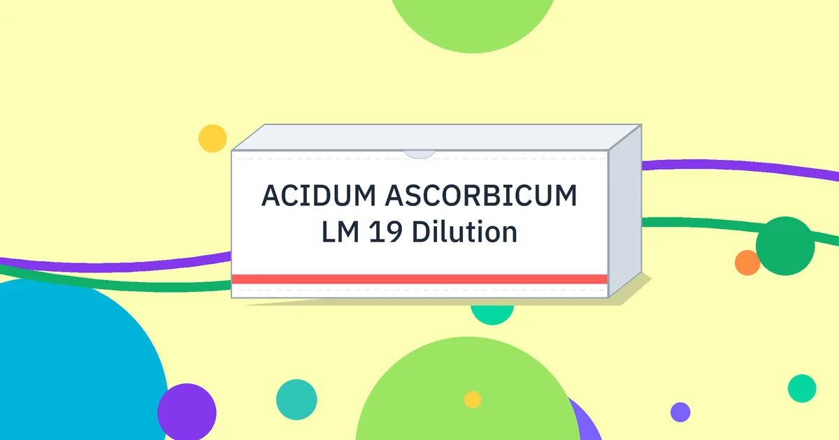 Symbolbild: Packung mit der Aufschrift ACIDUM ASCORBICUM LM 19 Dilution (PZN 13269028) – Verfügbarkeit und Bezug in Apotheken in Frankfurt am Main
