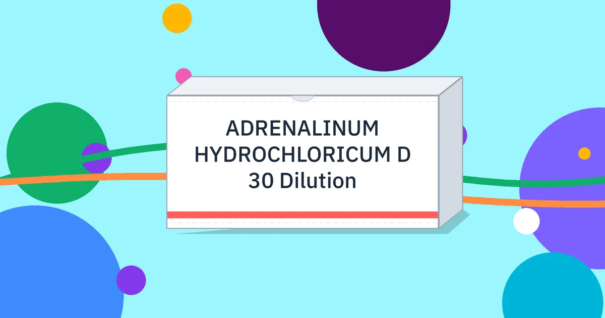 Symbolbild: Packung mit der Aufschrift ADRENALINUM HYDROCHLORICUM D 30 Dilution (PZN 07157549) – Verfügbarkeit und Bezug in Apotheken in Frankfurt am Main