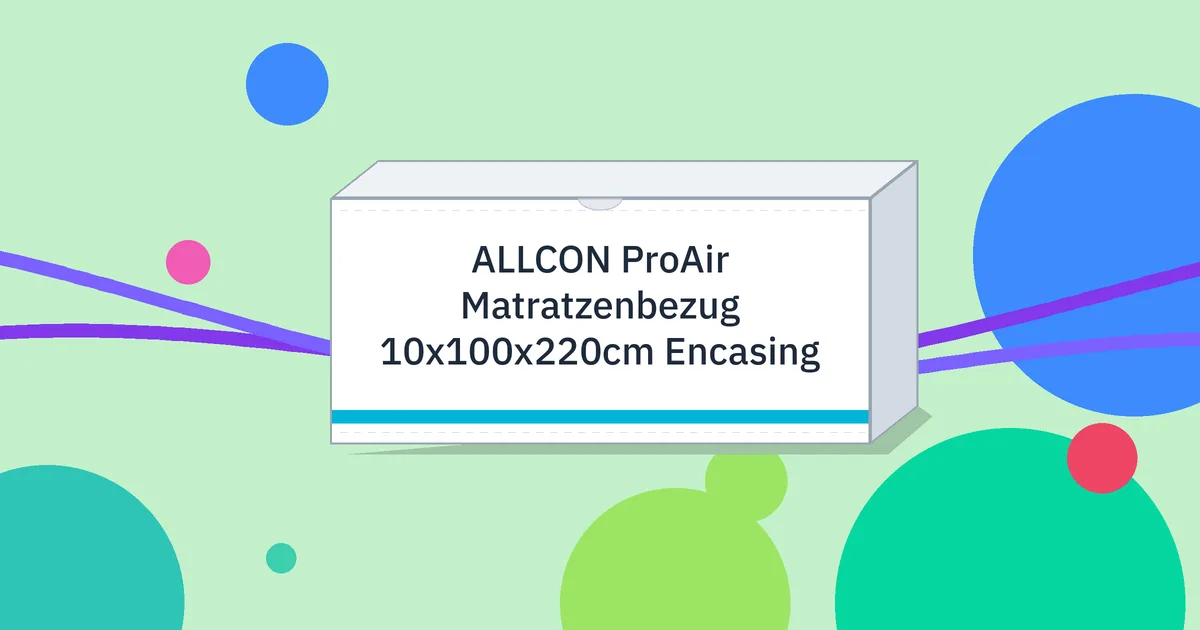 Symbolbild: Packung mit der Aufschrift ALLCON ProAir Matratzenbezug 10x100x220cm Encasing (PZN 19762155) – Verfügbarkeit und Bezug in Apotheken in Frankfurt am Main