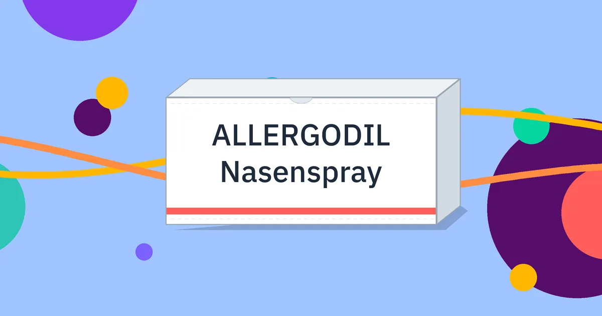 Symbolbild: Packung mit der Aufschrift ALLERGODIL Nasenspray (PZN 03497337) – Verfügbarkeit und Bezug in Apotheken in Frankfurt am Main