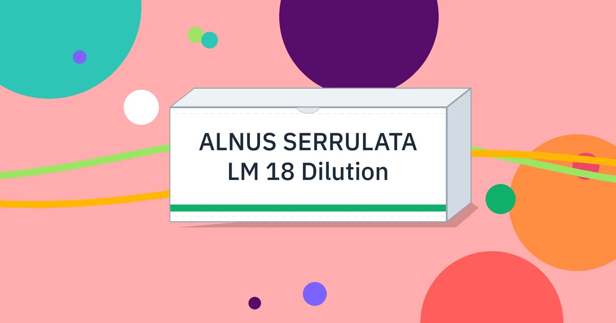 Symbolbild: Packung mit der Aufschrift ALNUS SERRULATA LM 18 Dilution (PZN 13313019) – Verfügbarkeit und Bezug in Apotheken in Frankfurt am Main