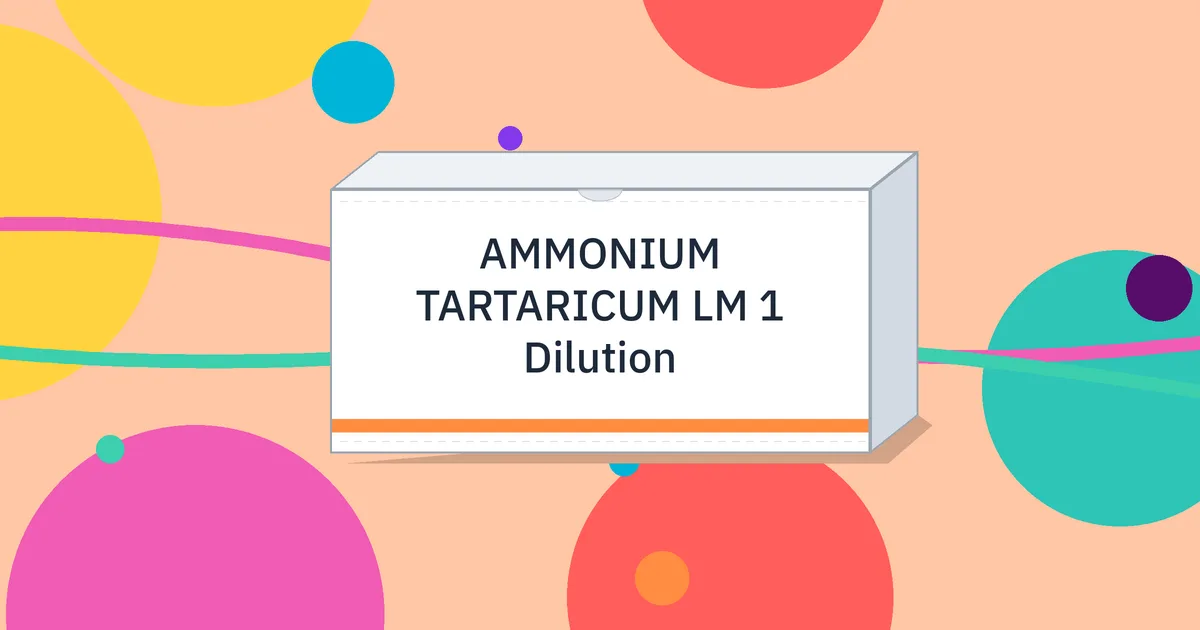 Symbolbild: Packung mit der Aufschrift AMMONIUM TARTARICUM LM 1 Dilution (PZN 12761365) – Verfügbarkeit und Bezug in Apotheken in Frankfurt am Main