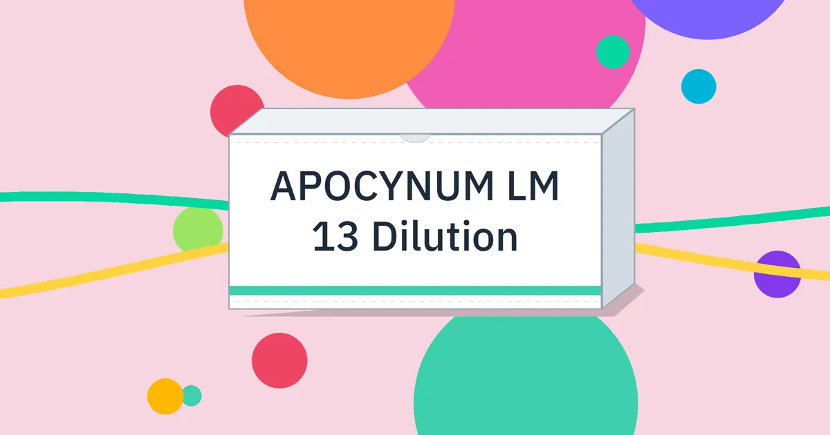 Symbolbild: Packung mit der Aufschrift APOCYNUM LM 13 Dilution (PZN 13379283) – Verfügbarkeit und Bezug in Apotheken in Frankfurt am Main