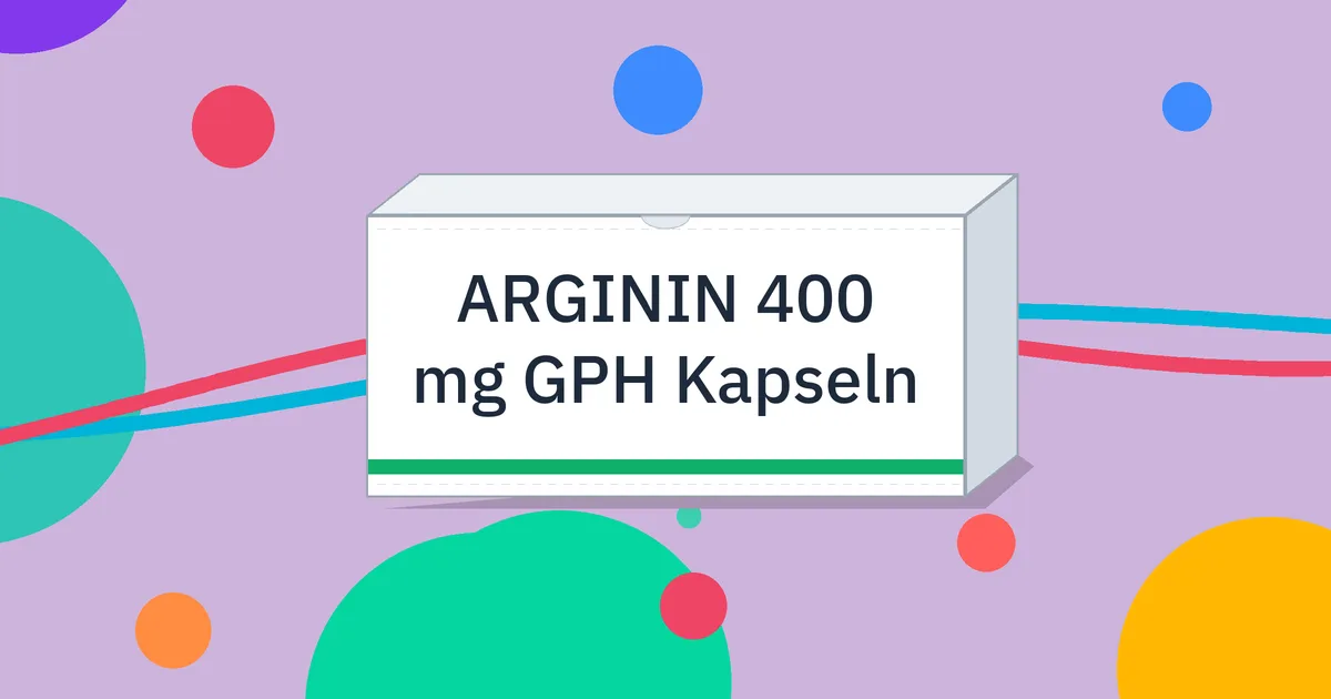 Symbolbild: Packung mit der Aufschrift ARGININ 400 mg GPH Kapseln (PZN 01389193) – Verfügbarkeit und Bezug in Apotheken in Frankfurt am Main