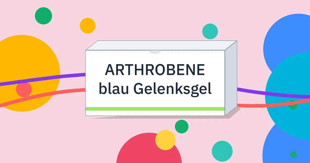 Symbolbild: Packung mit der Aufschrift ARTHROBENE blau Gelenksgel (PZN 17397585) – Verfügbarkeit und Bezug in Apotheken in Frankfurt am Main