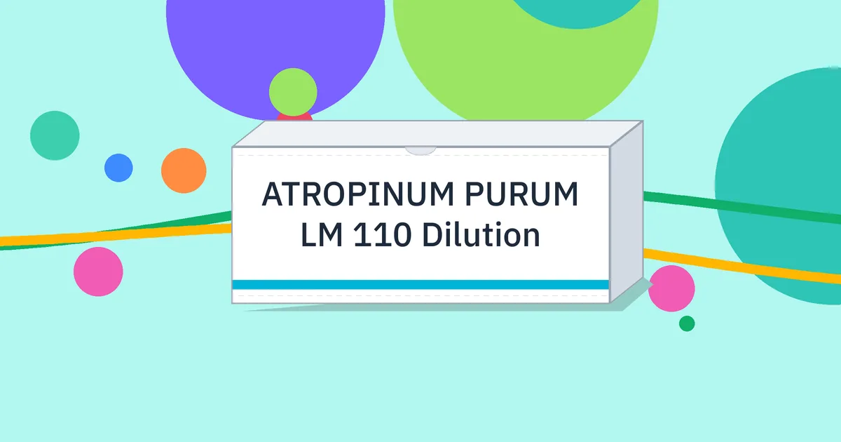 Symbolbild: Packung mit der Aufschrift ATROPINUM PURUM LM 110 Dilution (PZN 12782781) – Verfügbarkeit und Bezug in Apotheken in Frankfurt am Main