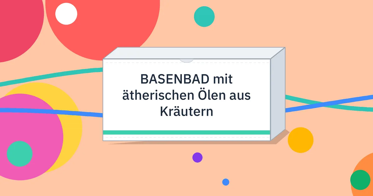 Symbolbild: Packung mit der Aufschrift BASENBAD mit ätherischen Ölen aus Kräutern (PZN 15616793) – Verfügbarkeit und Bezug in Apotheken in Frankfurt am Main