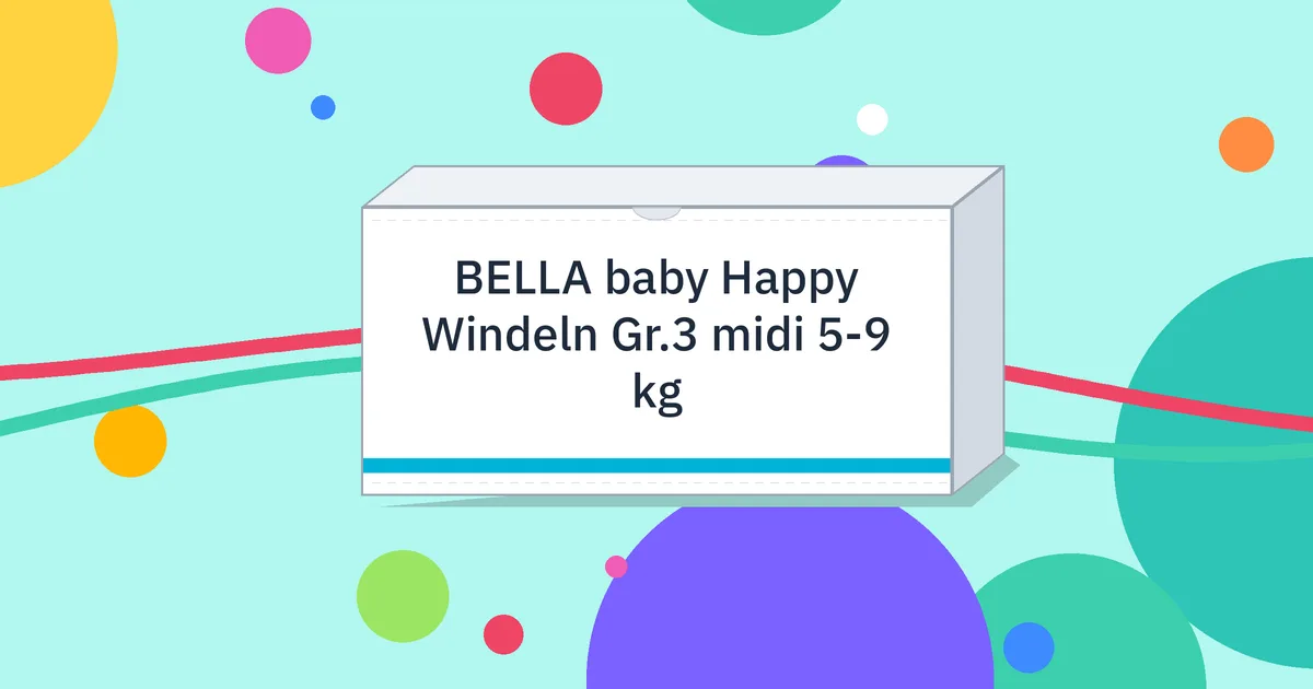Symbolbild: Packung mit der Aufschrift BELLA baby Happy Windeln Gr.3 midi 5-9 kg (PZN 15209964) – Verfügbarkeit und Bezug in Apotheken in Frankfurt am Main
