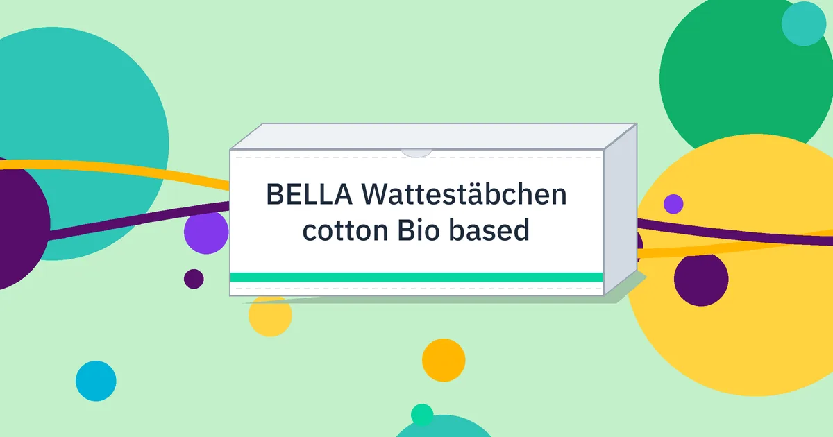 Symbolbild: Packung mit der Aufschrift BELLA Wattestäbchen cotton Bio based (PZN 19223286) – Verfügbarkeit und Bezug in Apotheken in Frankfurt am Main