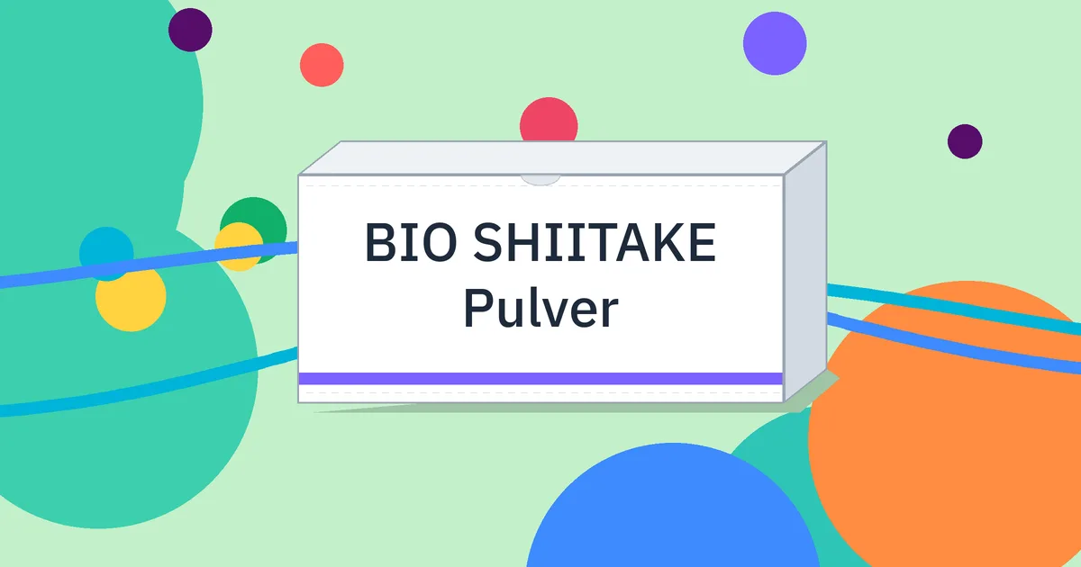Symbolbild: Packung mit der Aufschrift BIO SHIITAKE Pulver (PZN 17574975) – Verfügbarkeit und Bezug in Apotheken in Frankfurt am Main