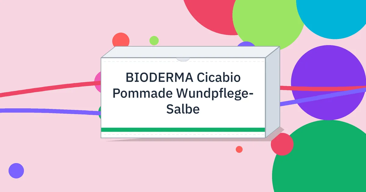 Symbolbild: Packung mit der Aufschrift BIODERMA Cicabio Pommade Wundpflege-Salbe (PZN 12346198) – Verfügbarkeit und Bezug in Apotheken in Frankfurt am Main
