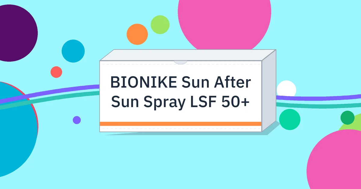 Symbolbild: Packung mit der Aufschrift BIONIKE Sun After Sun Spray LSF 50+ (PZN 17524055) – Verfügbarkeit und Bezug in Apotheken in Frankfurt am Main