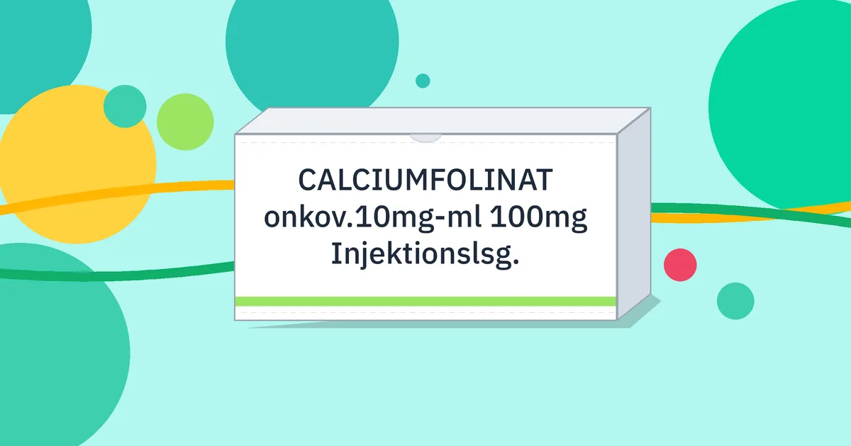 Symbolbild: Packung mit der Aufschrift CALCIUMFOLINAT onkov.10mg-ml 100mg Injektionslsg. (PZN 06415529) – Verfügbarkeit und Bezug in Apotheken in Frankfurt am Main