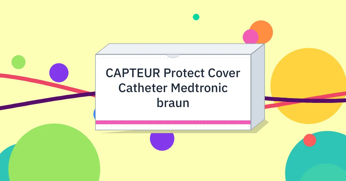 Symbolbild: Packung mit der Aufschrift CAPTEUR Protect Cover Catheter Medtronic braun (PZN 20204041) – Verfügbarkeit und Bezug in Apotheken in Frankfurt am Main