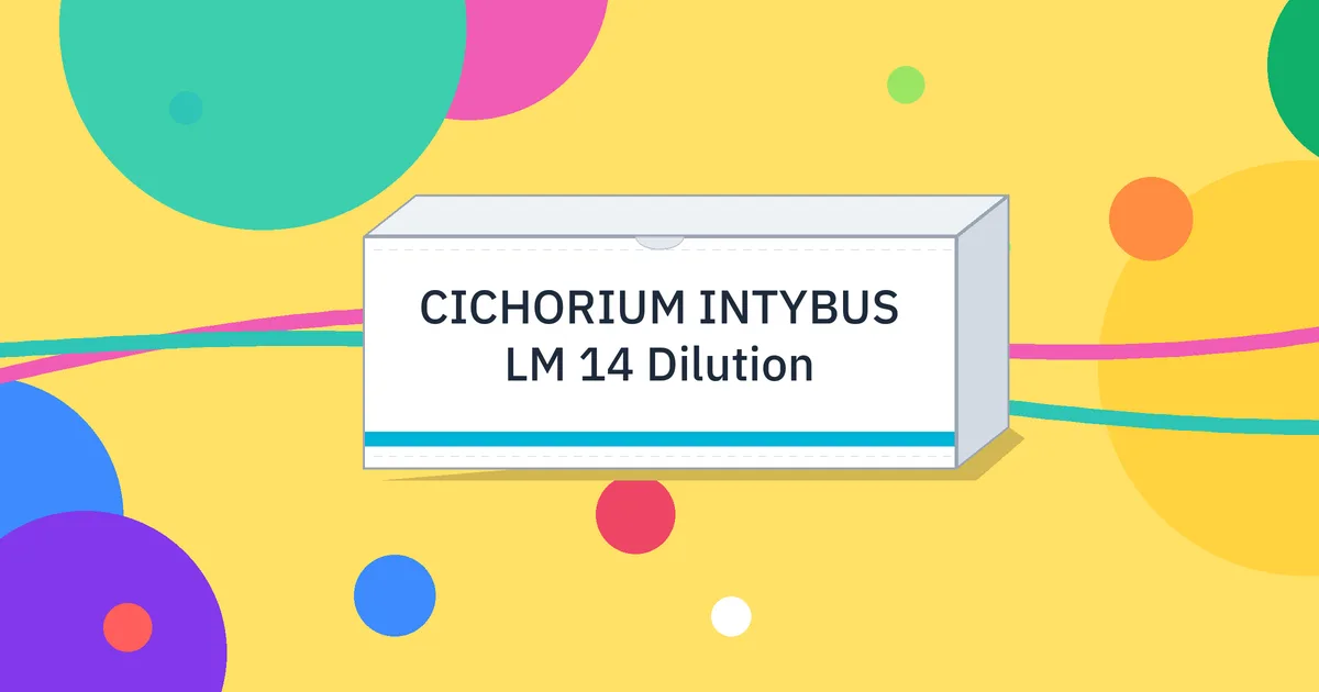 Symbolbild: Packung mit der Aufschrift CICHORIUM INTYBUS LM 14 Dilution (PZN 13446016) – Verfügbarkeit und Bezug in Apotheken in Frankfurt am Main