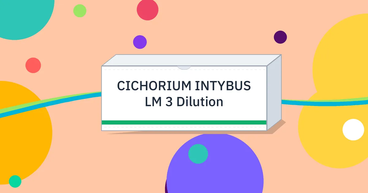 Symbolbild: Packung mit der Aufschrift CICHORIUM INTYBUS LM 3 Dilution (PZN 13445838) – Verfügbarkeit und Bezug in Apotheken in Frankfurt am Main